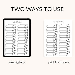 2024 Book Tracker Printable My Reading Tracker Read Log | Stack of ...