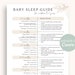 Baby Sleep Tracker Printable Sheet for Monitoring Sleep Patterns, Naps ...