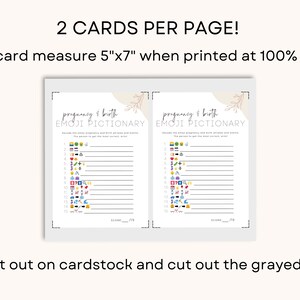 Baby Shower Game Emoji Pictionary Pregnancy and Birth Editable ...