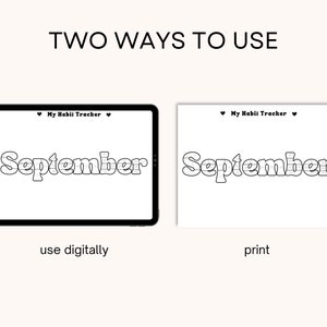September 2024 Habit Tracker Editable Printable | Daily Workout Reading ...