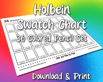 150 Swatch Blank Color Chart Printable Page DIY Color Chart Download ...