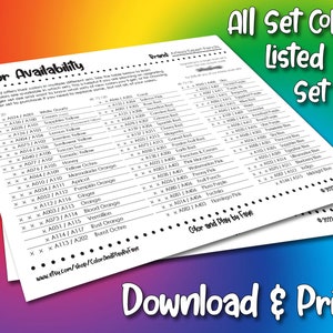 Arteza Expert 72 Swatch Chart Bundle DIY Colored Pencil Charts Color ...