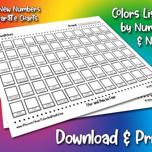 Arteza Expert 72 Swatch Chart Bundle DIY Colored Pencil Charts Color ...