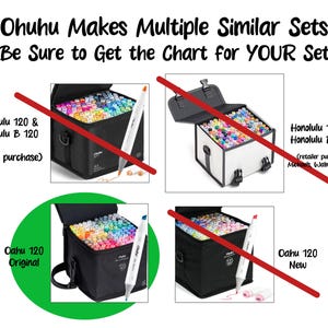 Ohuhu Oahu 120 Swatch Chart (chisel Tip) - Printable Color Guide PDF - Etsy