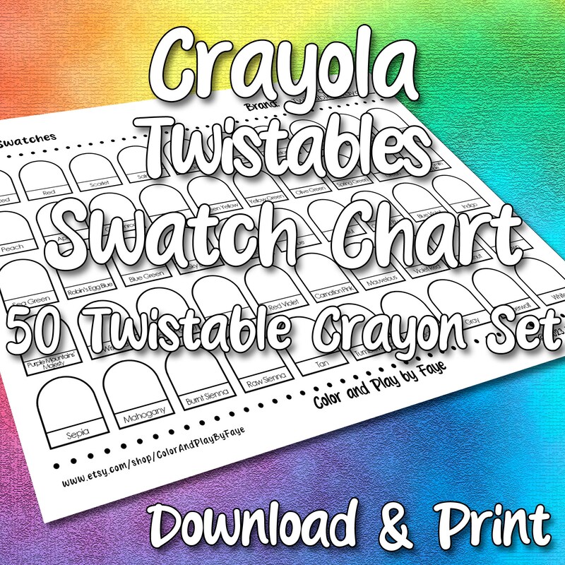 Twistable crayon - Etsy.de