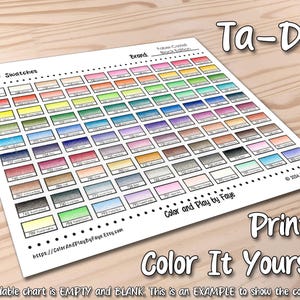 Faber Castell Black Edition 100 Swatch Chart for Colored Pencil Set ...