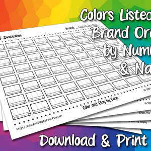 Copic Sketch 358 Swatch Chart for Brush Tip Alcohol Marker Range | DIY ...