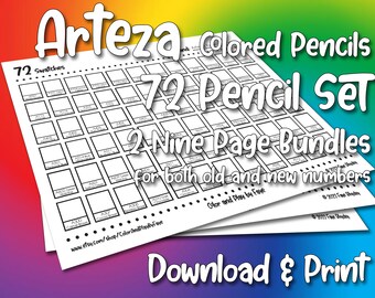 Arteza Color Chart - Etsy