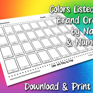 Polychromos 36 Swatch Page Faber-castell Colored Pencils DIY Colored ...