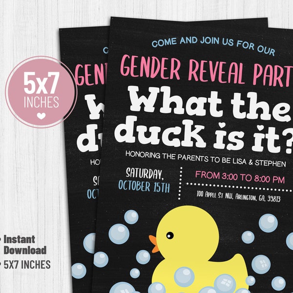 Duck Gender Reveal Party Etsy
