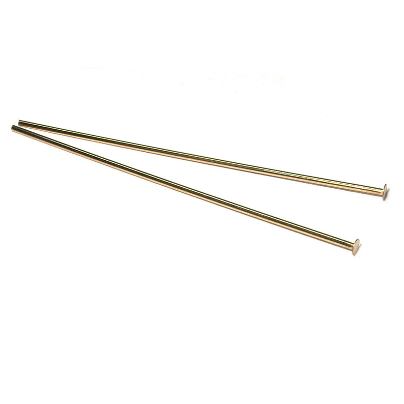 14K Solid Gold Pins Flat Head 24 Ga 0.5 Mm Size 19 25 32 | Etsy