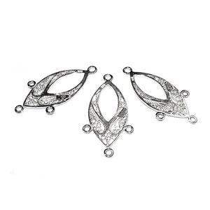 925 Sterling Silver Connector 3.4x1.7 Cm, Silver Connector 7270, Link ...