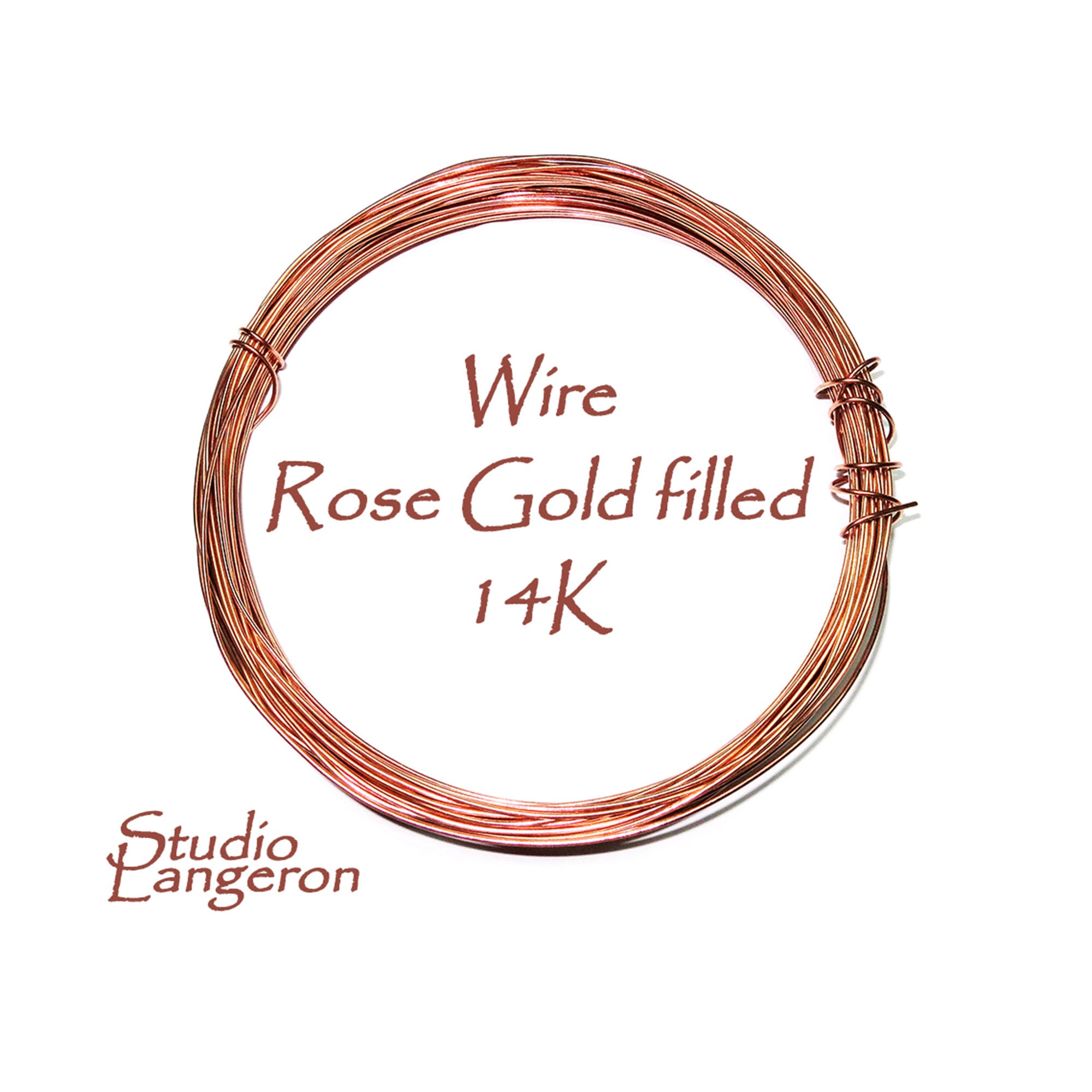 14/20 Rose Gold Filled Wire Thickness 30-14 GA 0.25-1.6 Mm - Etsy