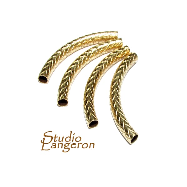 Curved Tube Bead - Etsy