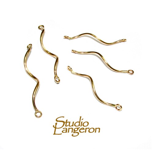 14K Gold Filled Spiral Tube Link Component Tube Link Tubes - Etsy