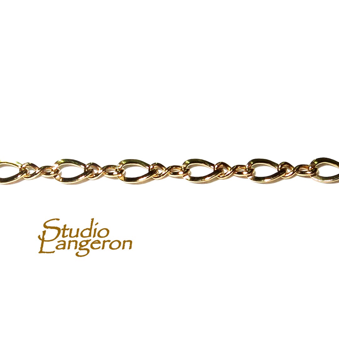 14/20 Yellow Gold-filled 2.4х3.9 Mm Figure-eight Chain, Gold Filled ...