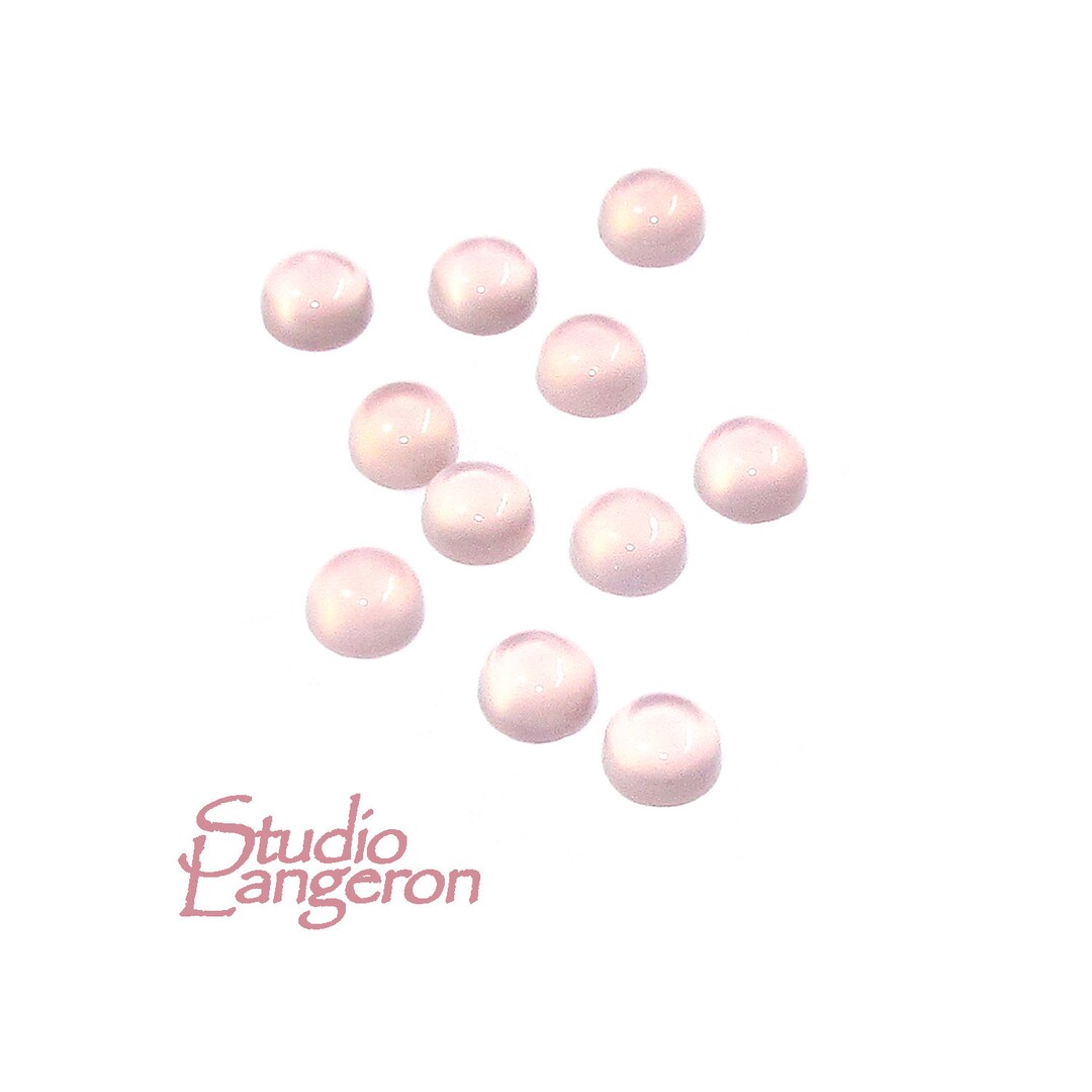 4 Mm Rose Chalcedony Cabochon, Natural Gemstone, Calibrated Size, Rose ...