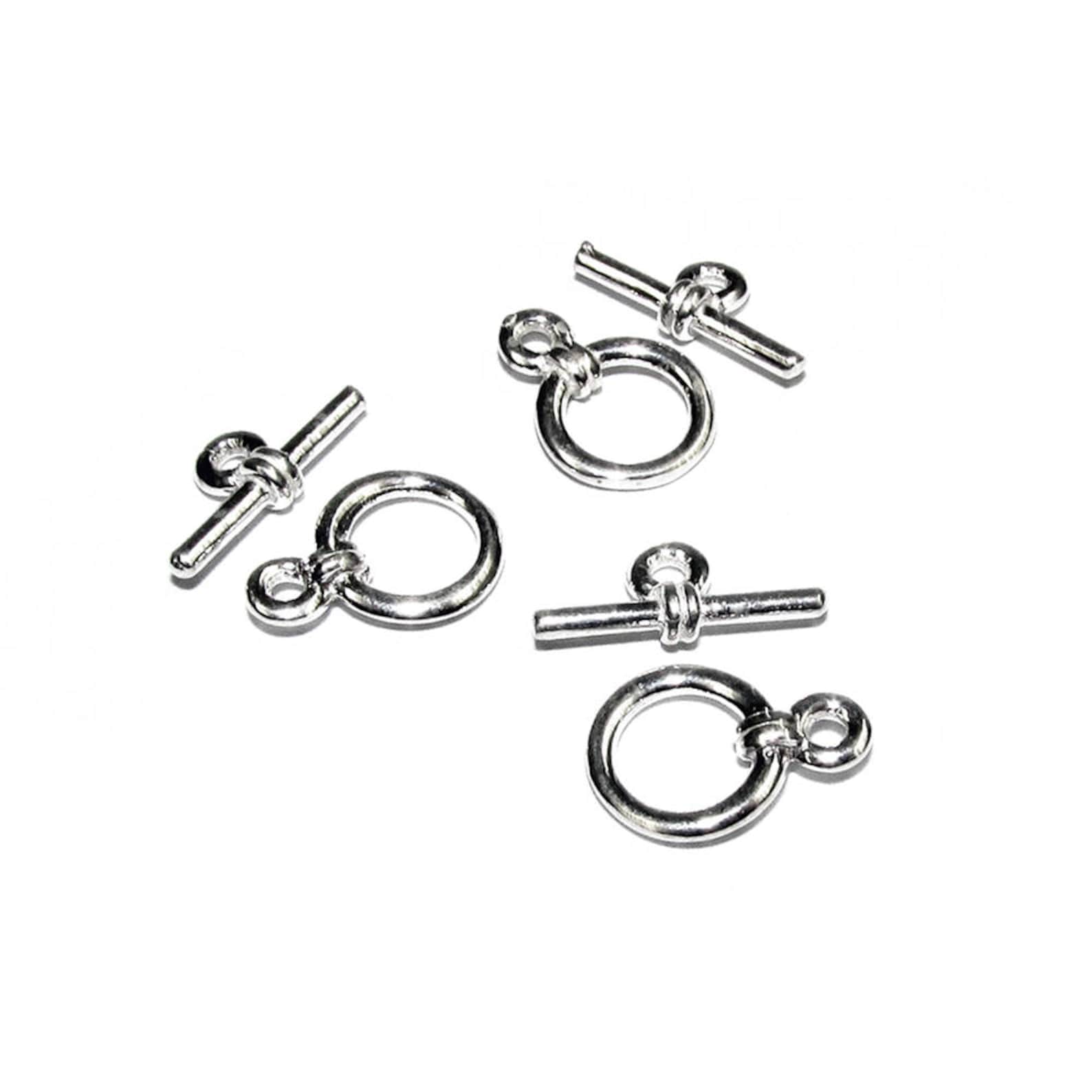 925 Sterling Silver Small Toggle Clasps Sizes 8.0 Mm, Toggle Clasp ...