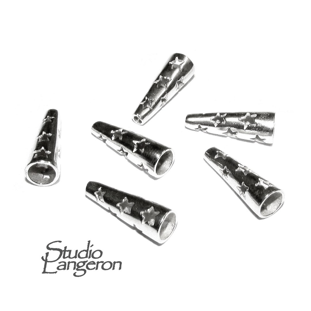 925 Sterling Silver Small Bead Cones, Beading, Bead Cone, Sterling ...