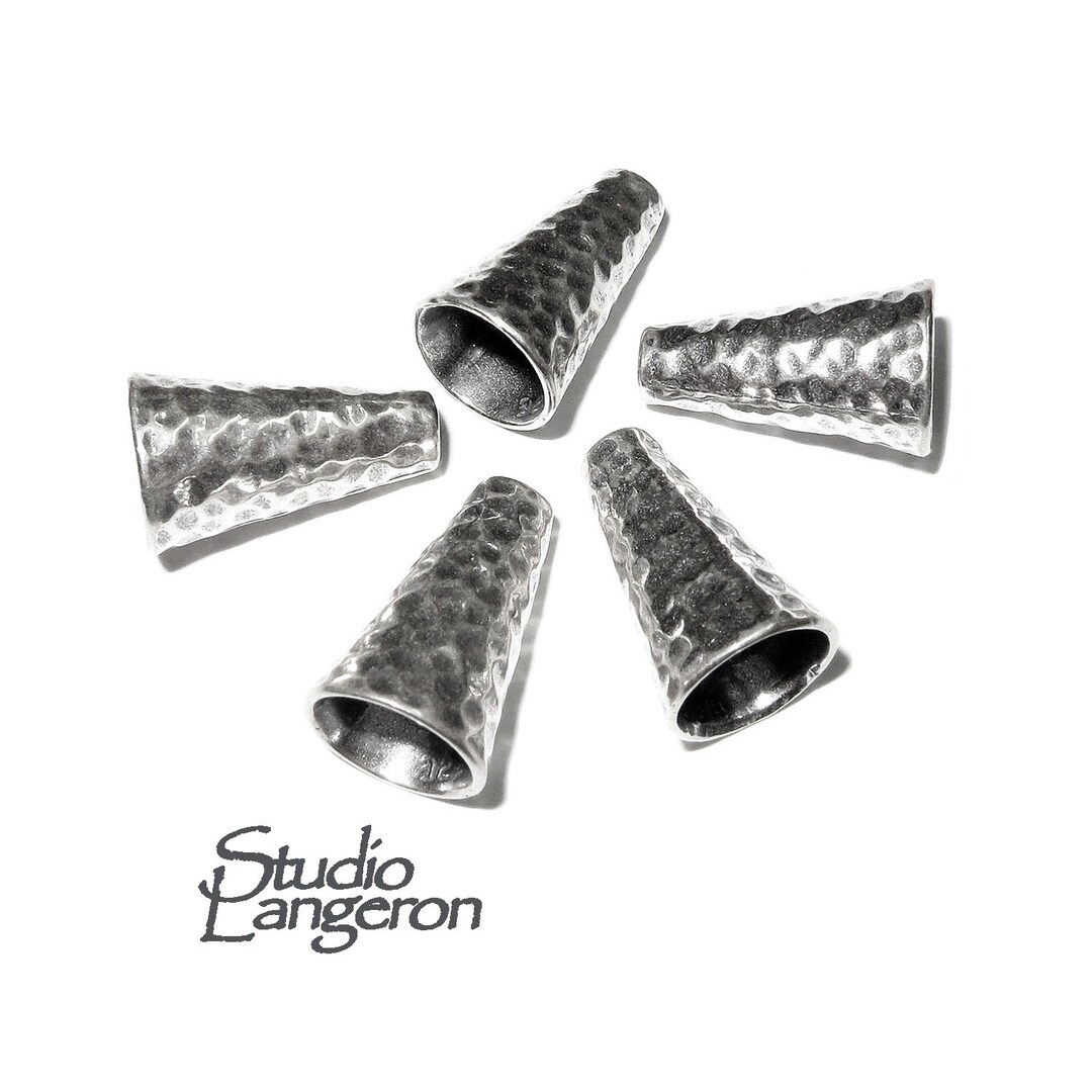 925 Sterling Silver Bead Cones, Beading, Beading Cones, Sterling Silver ...