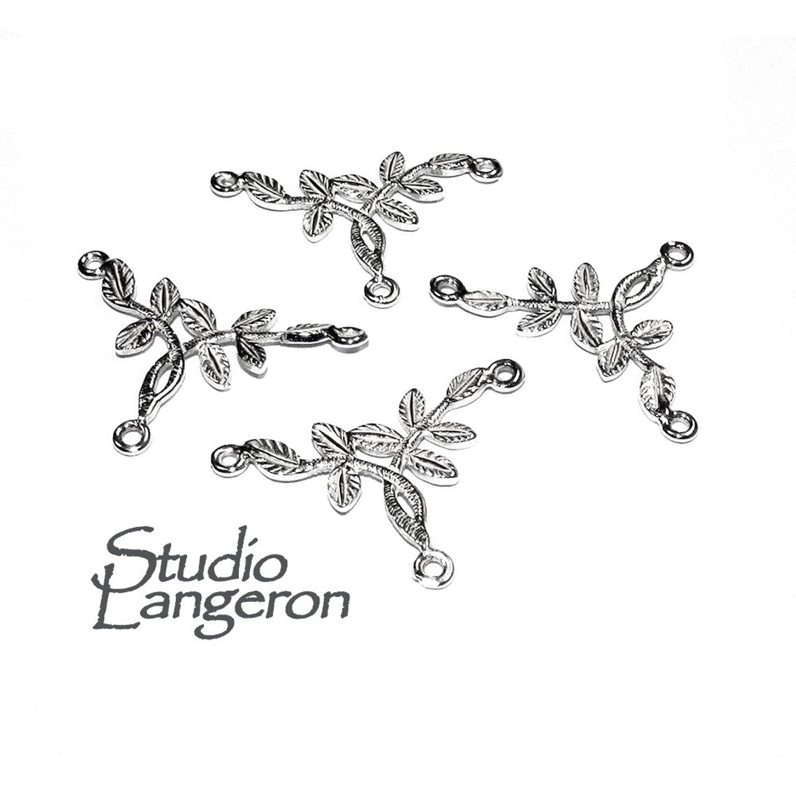 925 Sterling Silver Connector 24x16 Cm Silver Connector - Etsy