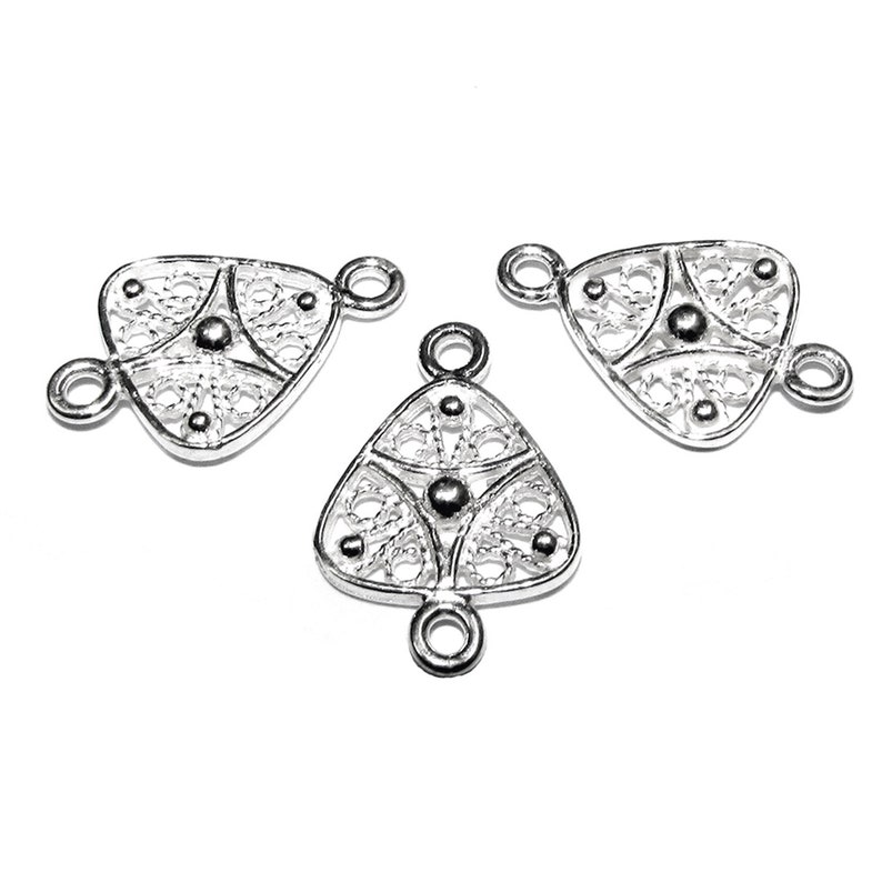 925 Sterling Silver Connector 1.6x1.0 Cm Silver Connector | Etsy