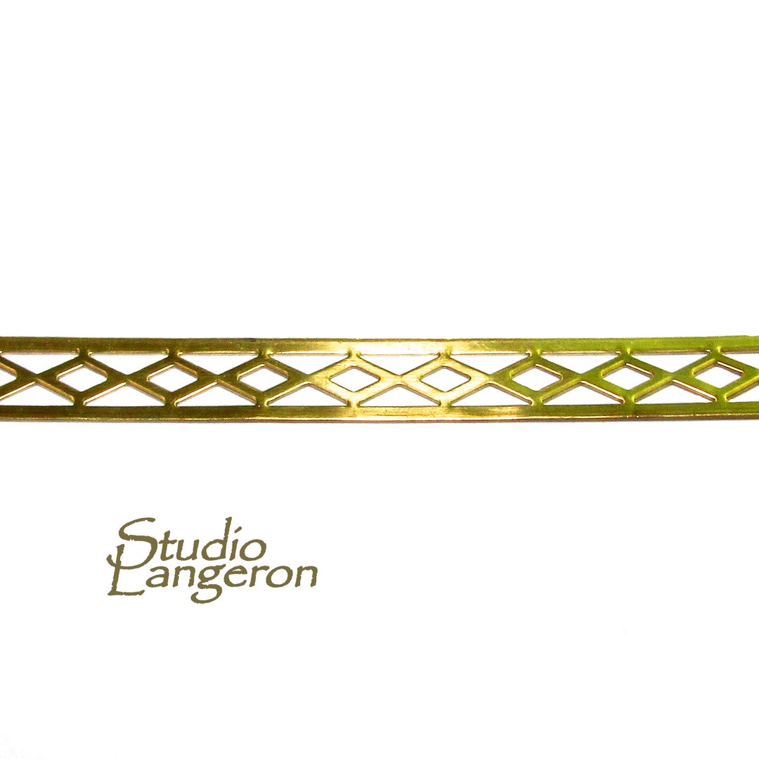 Natural Brass Gallery Wire, Brass Wire, Gallery Pattern, Gallery Ribbon ...