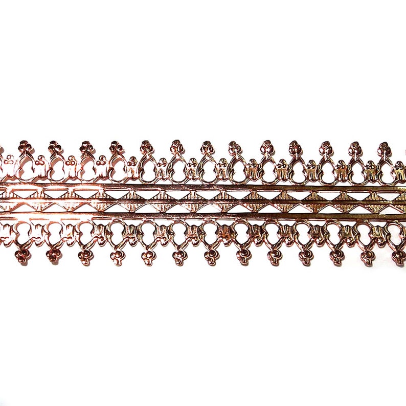 Natural Copper Bezel wire Gallery wire Gallery ribbon | Etsy