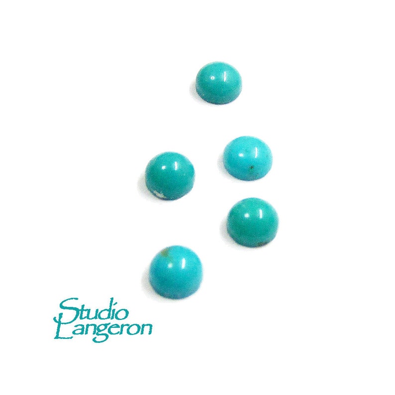3 Mm Turquoise Cabochon Natural Gemstone Calibrated Size, Turquoise ...