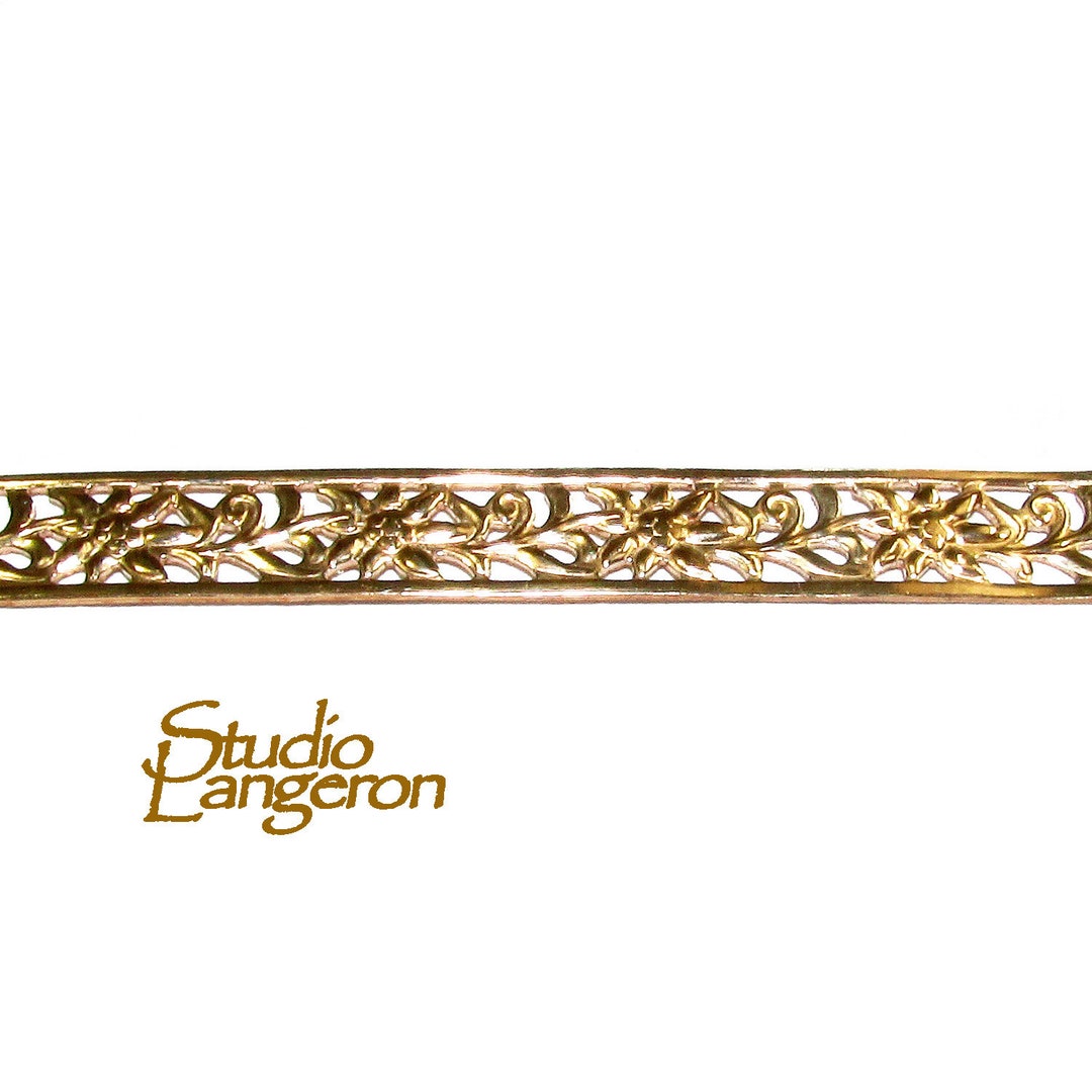 14K Yellow Gold Filled Gallery Wire, Bezel Wire, Gallery Ribbon ...