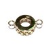 14K Solid Yellow Gold Bezel Cups Size 8 Mm With Two Rings, Bezel Cup ...