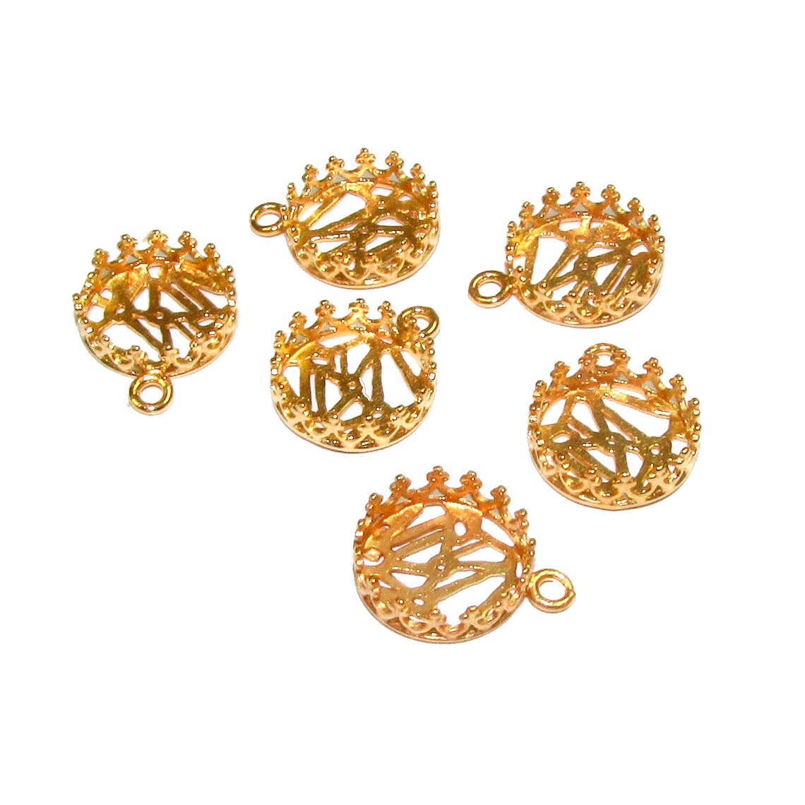 14K Gold Filled Small Round Blank Pendant With Setting 10 Mm - Etsy