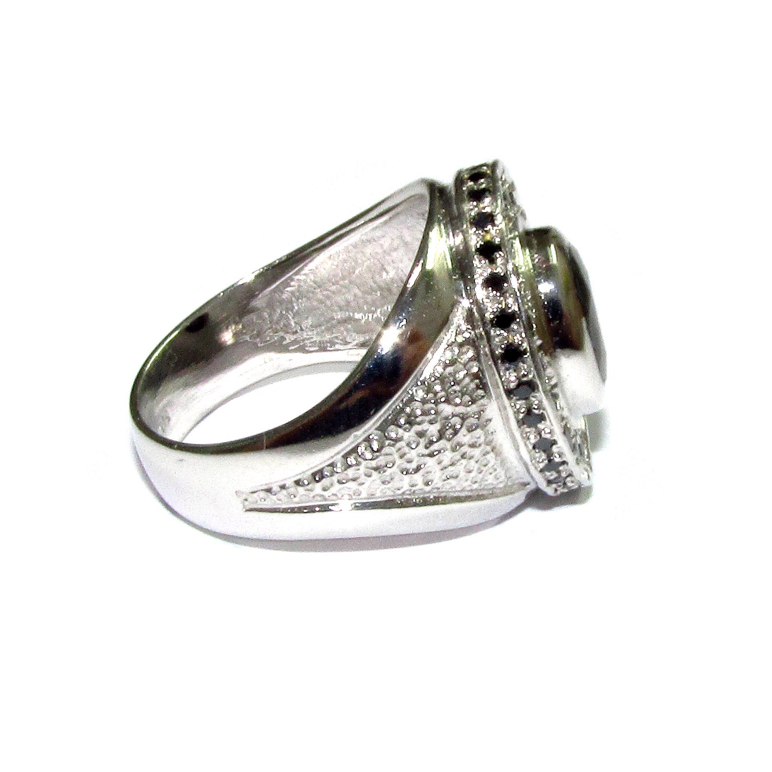 Black Onyx Man Ring 925 Sterling Silver Size 11, Single Copy, Solid ...