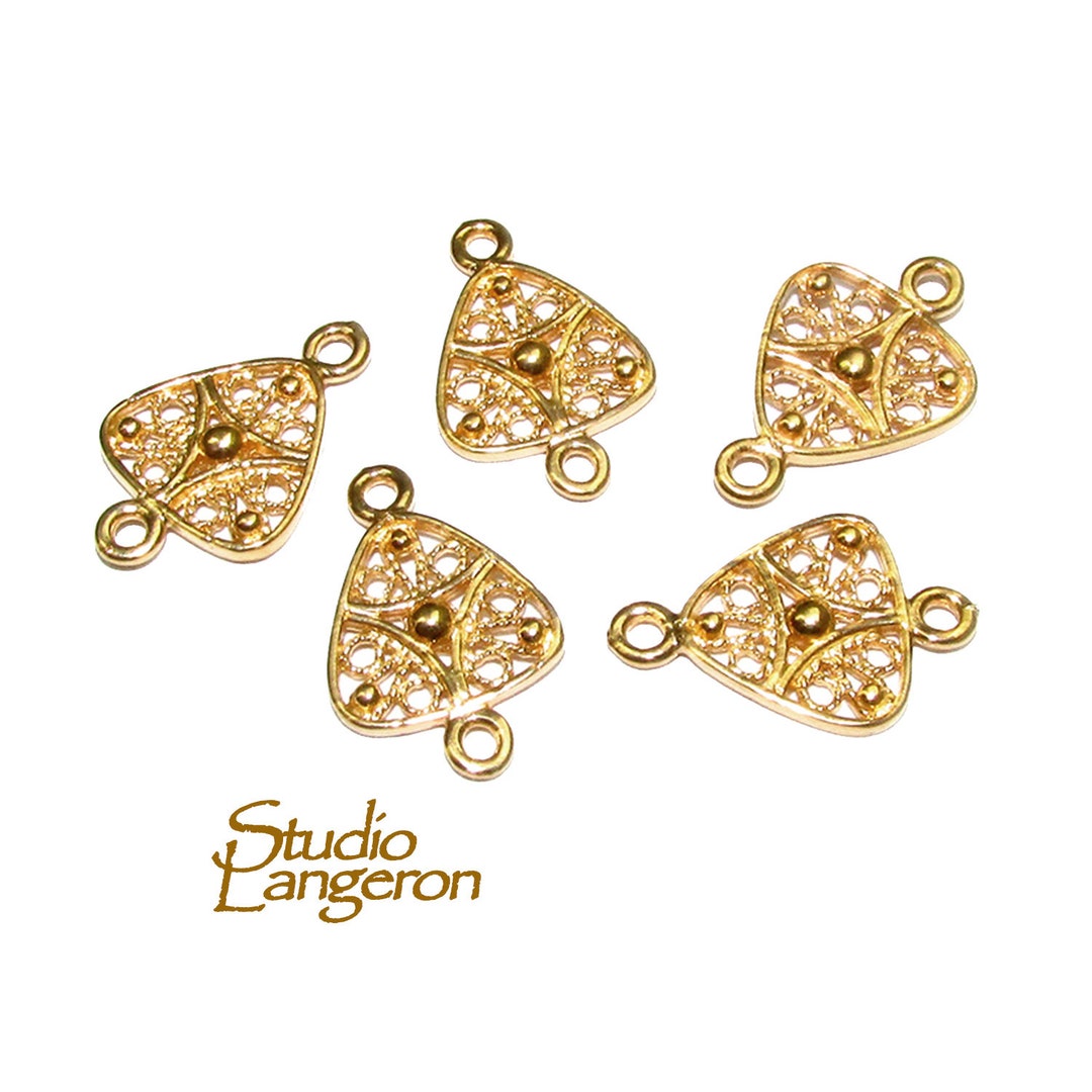 14K Gold Filled Link Connector Size 10x12 Mm, Gold Filled, Link ...