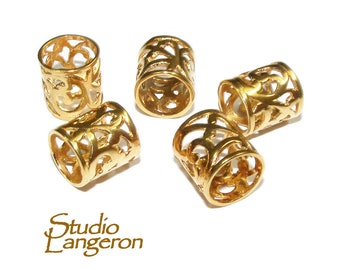 14K Gold Filled Curve Tubes Beads Gold Filled Tube Beads - Etsy