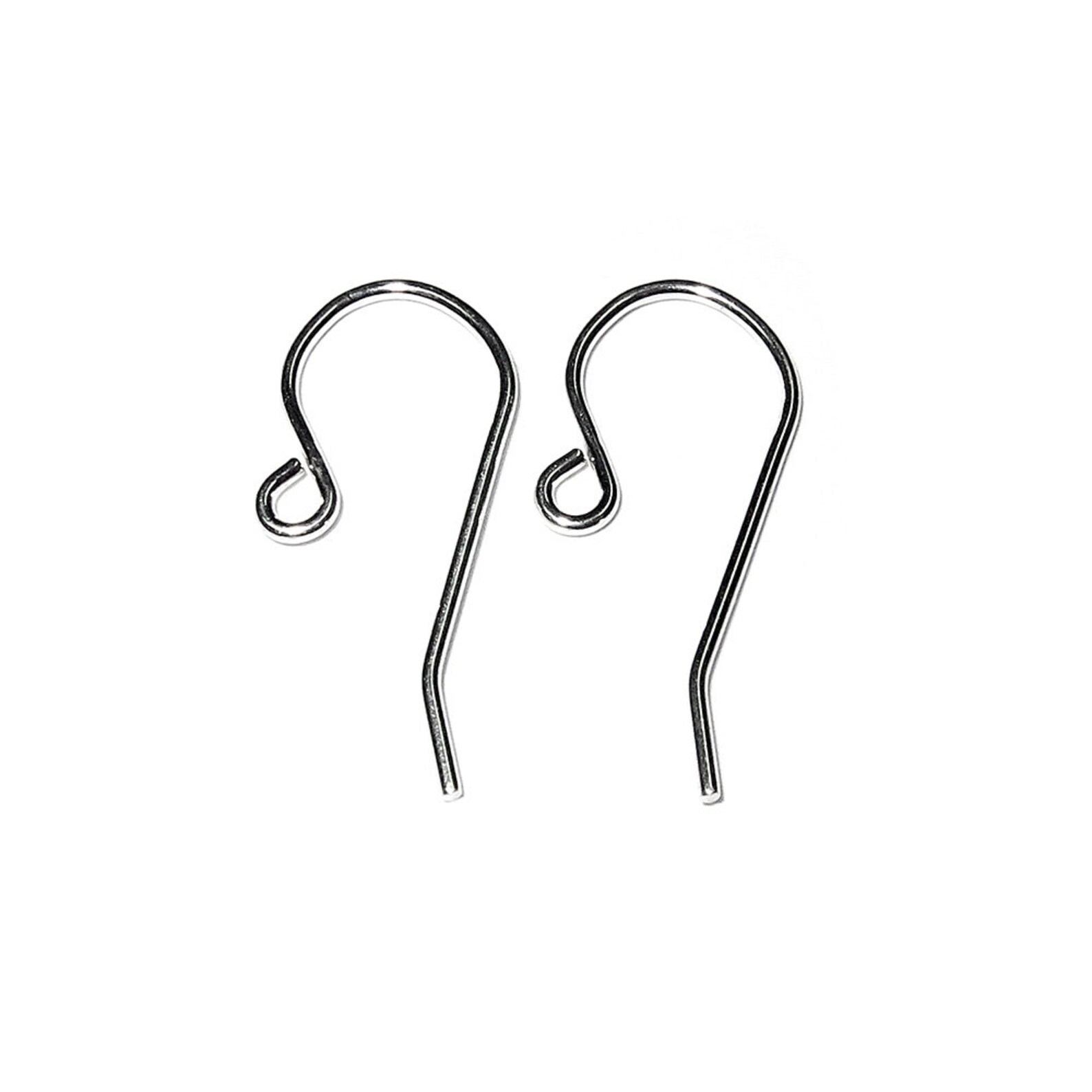 925 Sterling Silver Ear Wire With Loop, Silver Earrings, Ear Wire ...