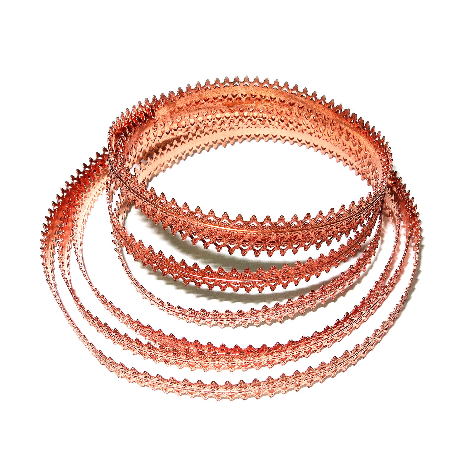 Natural Copper Bezel Wire Gallery Wire Gallery Ribbon - Etsy