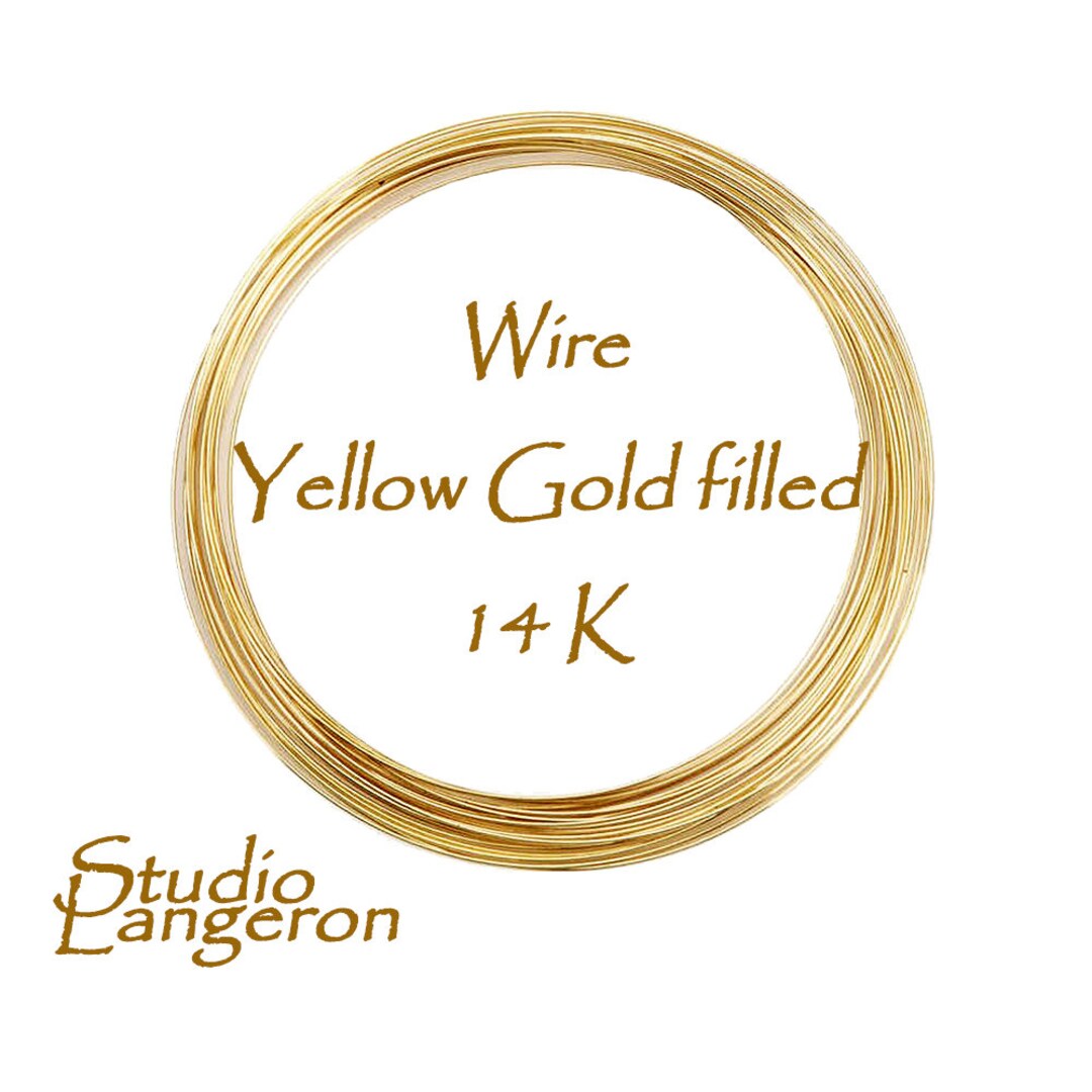 14/20 Yellow Gold Filled Wire Thickness 30 - 13 GA, Gold Filled Wire ...