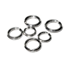 5 Pcs/pkg 925 Sterling Silver Round Split Rings Size 5, 6, 7, 8, 9 Mm ...