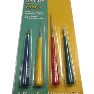 Beadsmith BR4 - 4 Pieces Bead Reamer Set, Jewelry Tools, Beads, Bead ...