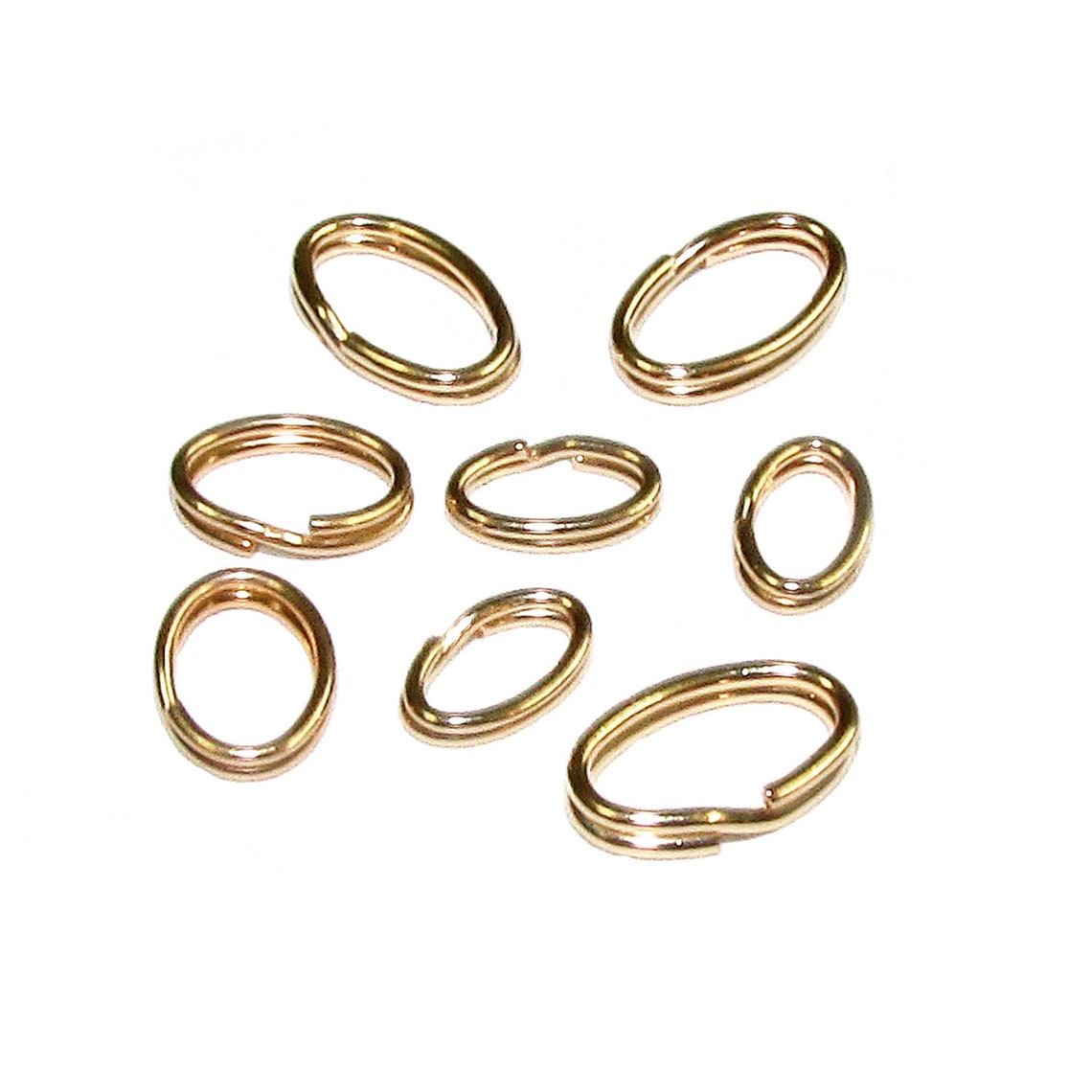 5 Pcs/pkg 14K Gold Filled Oval Split Ring Size 4.7x6.6 Mm 14K - Etsy