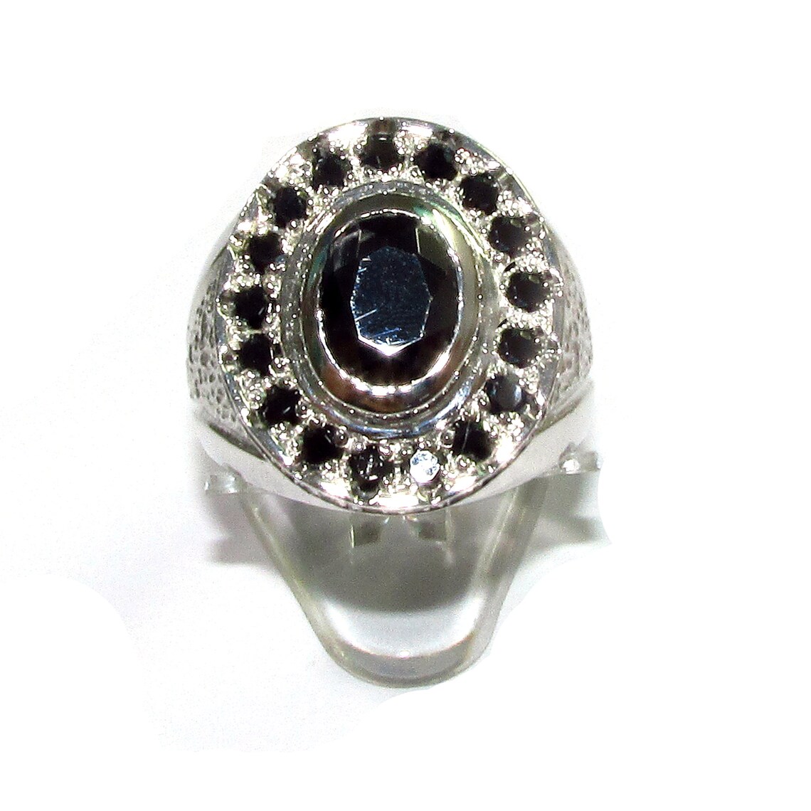 Black Onyx Man Ring 925 Sterling Silver 100% Handmade Size 11 - Etsy