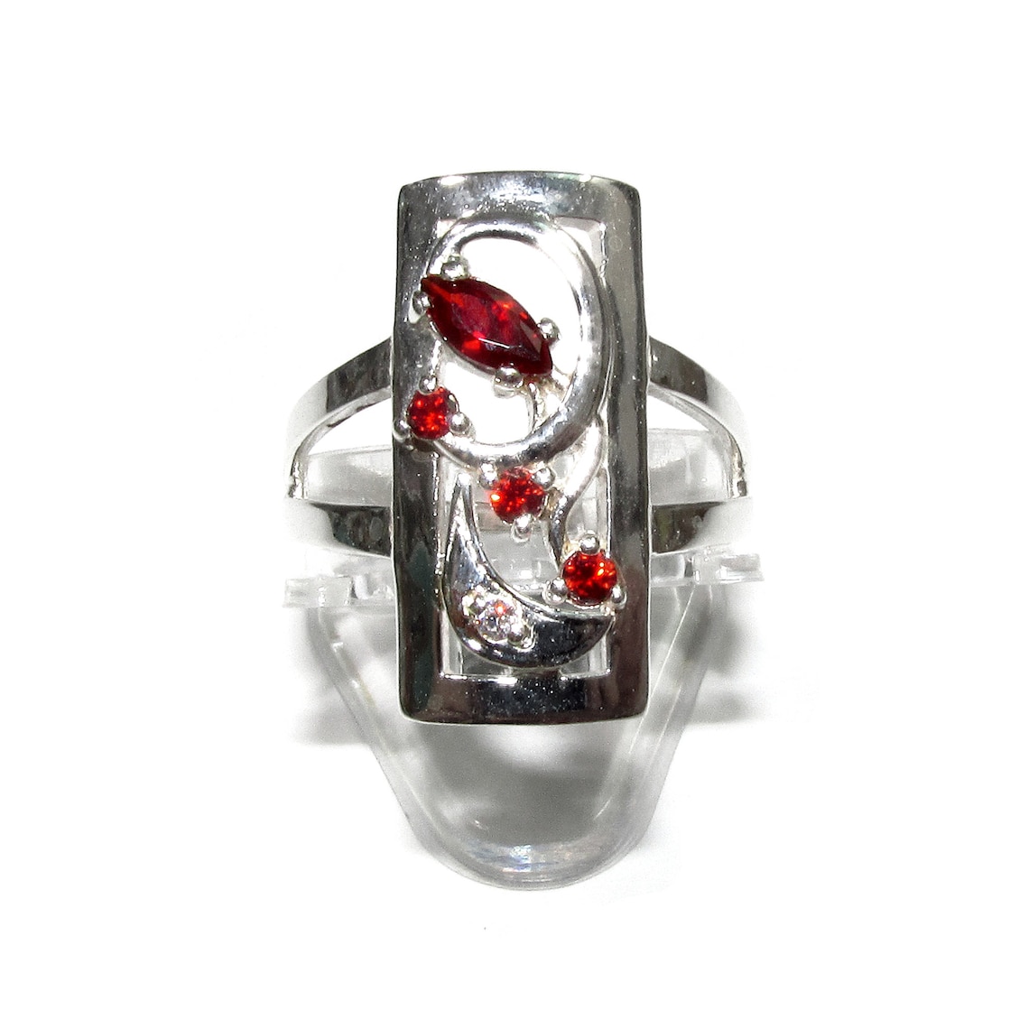 Red Topaz Ring 925 Sterling Silver Size 8 Handmade Ring - Etsy UK