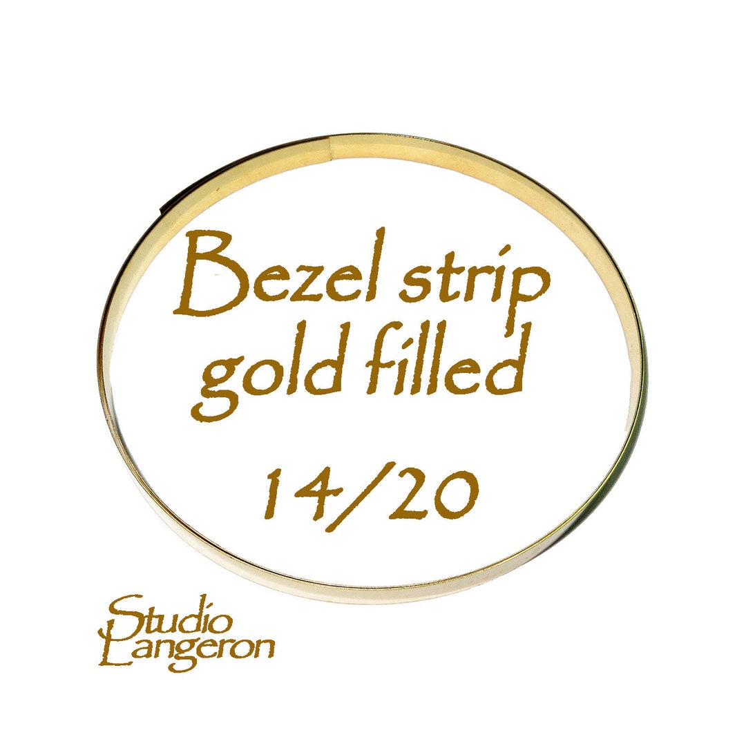 14/20 Gold Filled Bezel Strip Thickness 0.25mm (30 GA) Width 3.0, 4.0mm ...