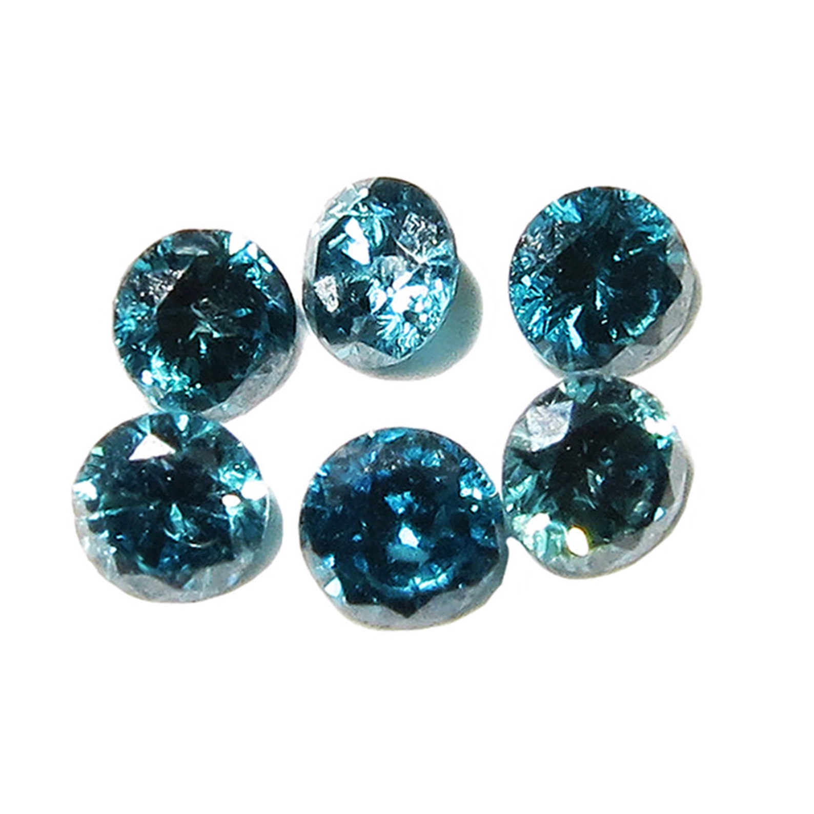 Natural Loose Blue Diamond Round Size 2.0 2.2 2.4 2.7 Mm - Etsy