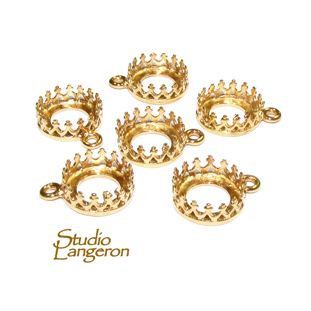 8 Mm Size 14K Yellow Gold Filled Round Bezel Cup, Bezel Cup, Setting ...