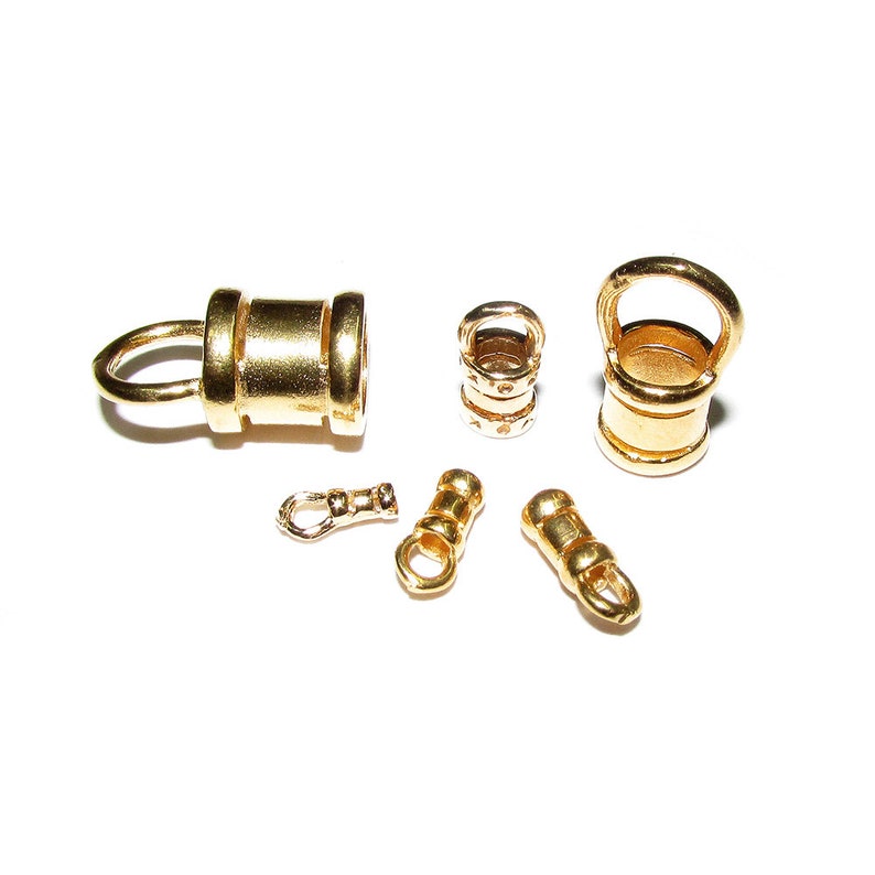 14K Gold Filled Crimp End Caps Diameter 0.8-7.0 Mm, Crimp End Caps ...