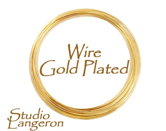 14K Solid Yellow Gold Wire 32-15 Gauge Half-hard Gold Wire - Etsy