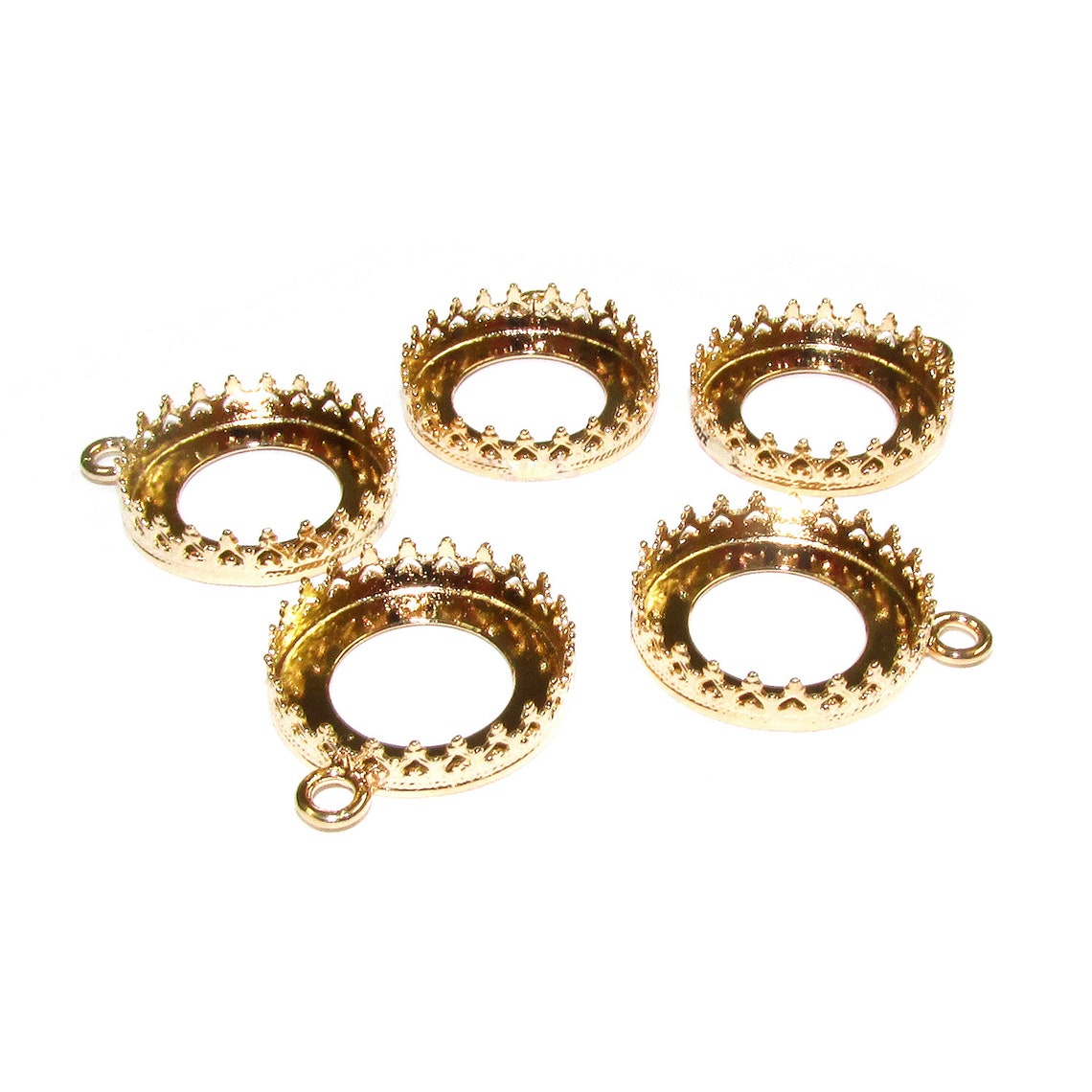 14K Yellow Gold Filled Round Bezel Cup Size 16 Mm Bezel Cup | Etsy