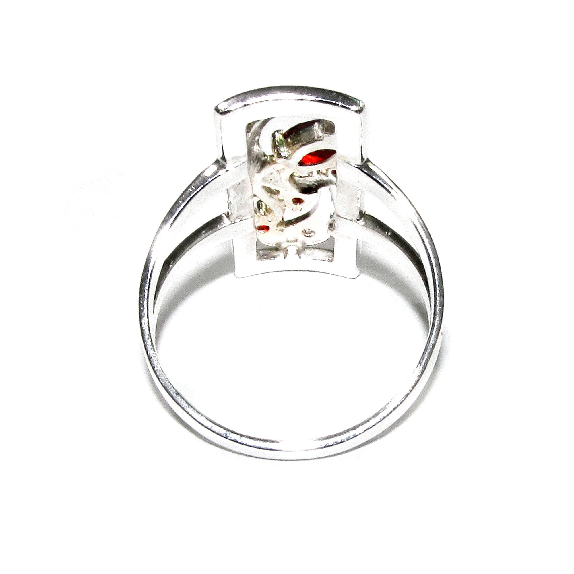 Red Topaz Ring 925 Sterling Silver Size 8 Handmade Ring - Etsy UK